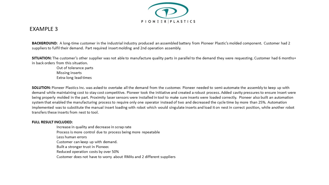 Case Studies – Pioneer Plastics
