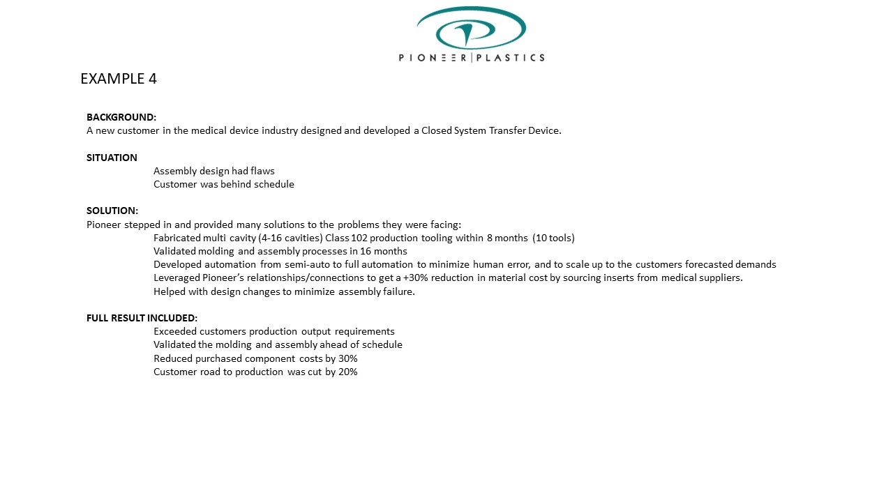 Case Studies – Pioneer Plastics